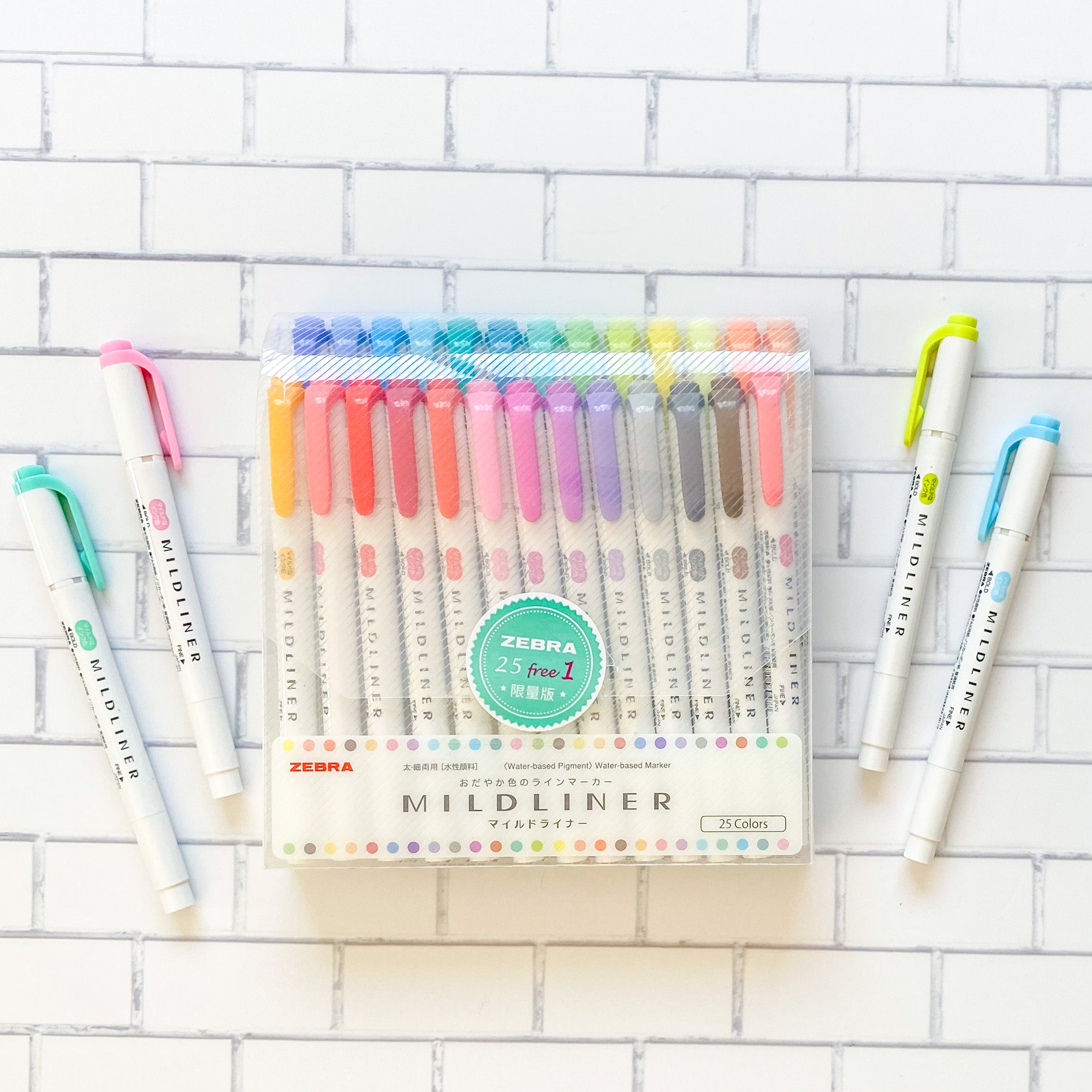 Mildliner box de 25 – AmaPapelería